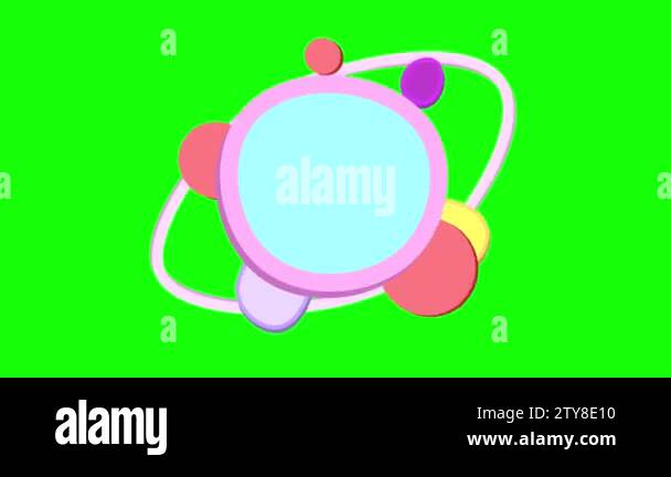 Gas planet, rings, moon and meteorites in space. Jupiter, like a planet ...