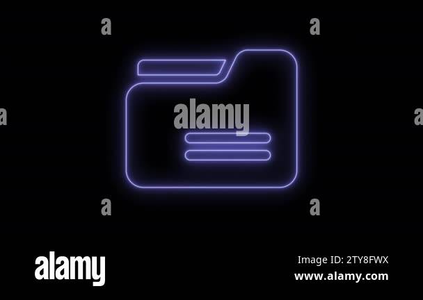 Animated Computer folder icon 4K Stock Video Footage - Alamy