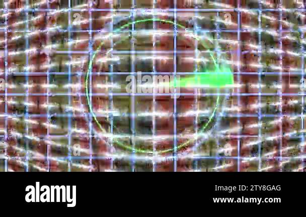 HUD panel with a radar grid and a moving background. Motion graphics ...