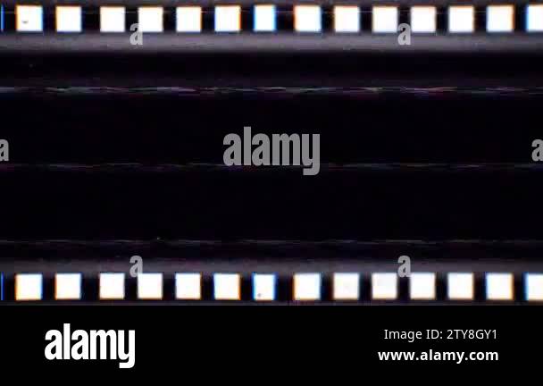 vintage vhs film strip seamless loop old reel overlay with dirt defects ...