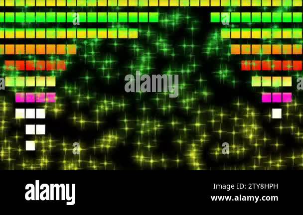 Audio Equalizer bars design sound waves animated disco graphic motion ...
