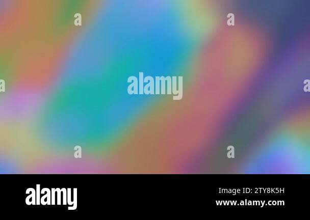 Abstract holographic blurred rainbow animation. Trendy vibrant texture ...