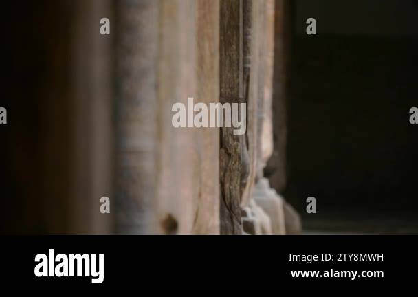 Wooden column historic ancient pillar part of an architectural ...