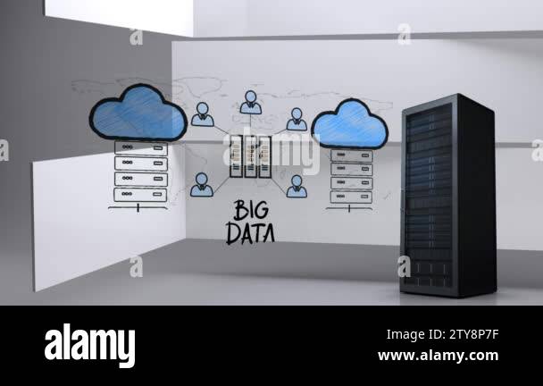 Digital animation data server drawing Stock Videos & Footage - HD and ...