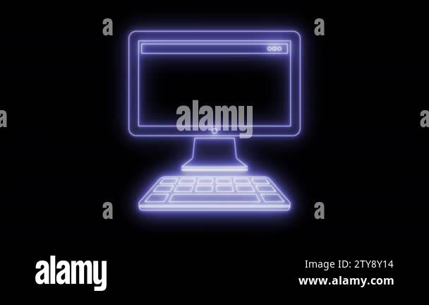 Computer desktop icon vector Stock Videos & Footage - HD and 4K Video ...