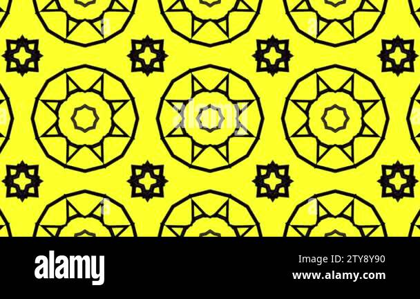 Yellow background with black stripes. animated pattern. abstract ...