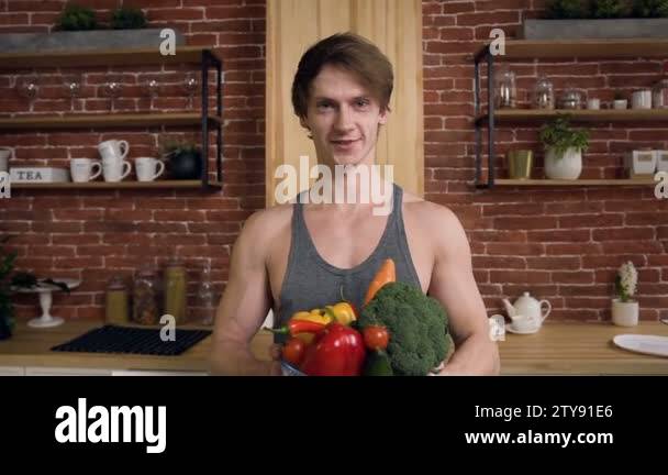 Handsome man healthy food table Stock Videos & Footage - HD and 4K ...