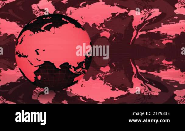 Earth globe rotated on a earth map background (loop Stock Video Footage ...