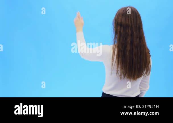 Back view beautiful teen girl Stock Videos & Footage - HD and 4K Video ...