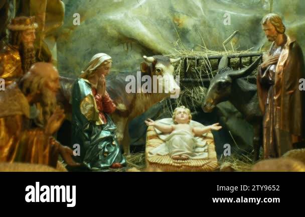 Bethlehem hand carved from wood figures, beautiful nativity creche big ...