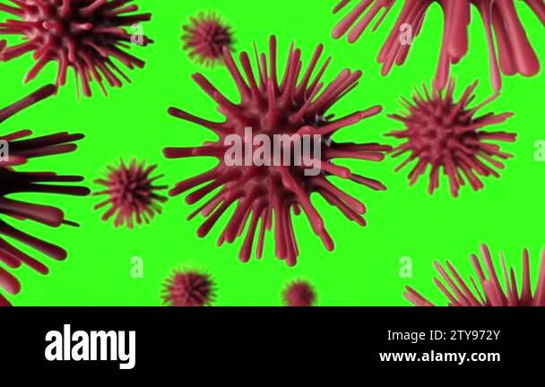 A deadly coronavirus bacterium under a microscope. Pathogen outbreak of ...