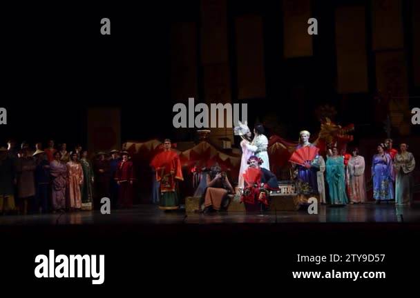DNIPRO, UKRAINE - DECEMBER 22, 2018: Classical Opera by Giacomo Puccini ...