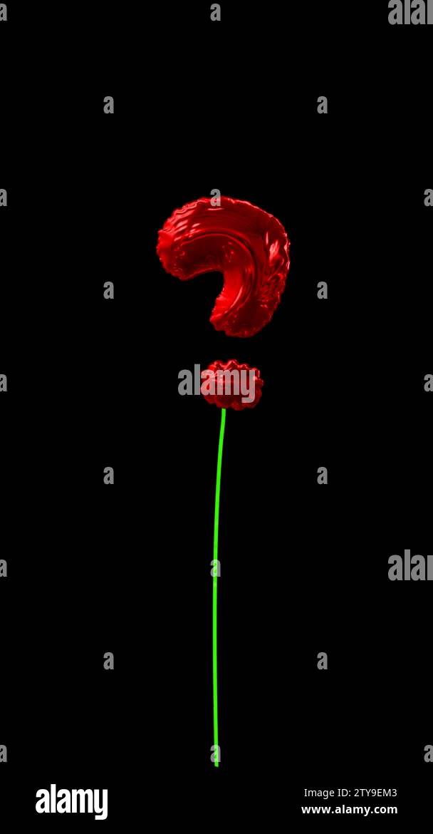 3d animated floating balloon typography text with dynamic string and ...