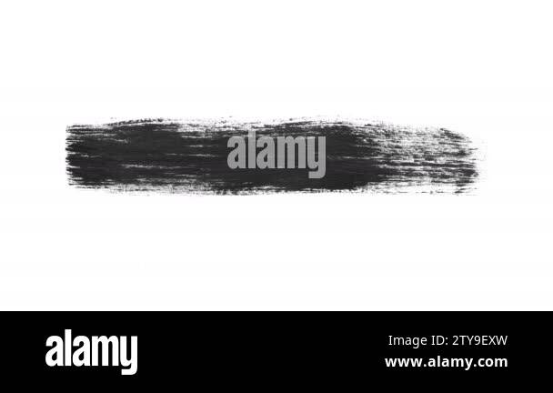 Ink Brush Stroke Set whit Alpha channel (luma matte). Perfect for motion graphics, digital ...