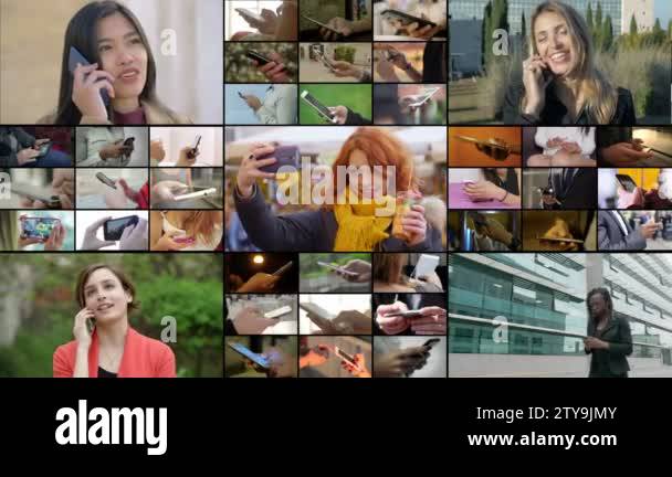 Beautiful women using phones Stock Videos & Footage - HD and 4K Video ...