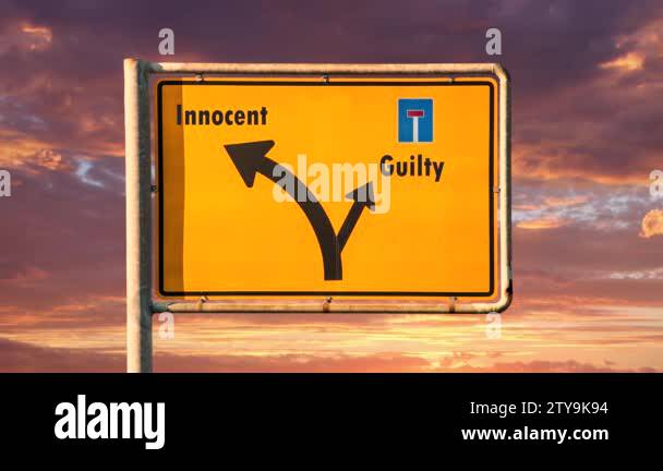 Guilty innocent sign Stock Videos & Footage - HD and 4K Video Clips - Alamy