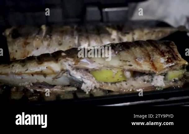 Golden fried mackerel fish Stock Videos & Footage - HD and 4K Video ...