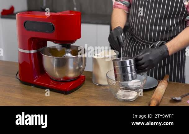Process kitchen mixer mixing products Stock Videos & Footage - HD and ...