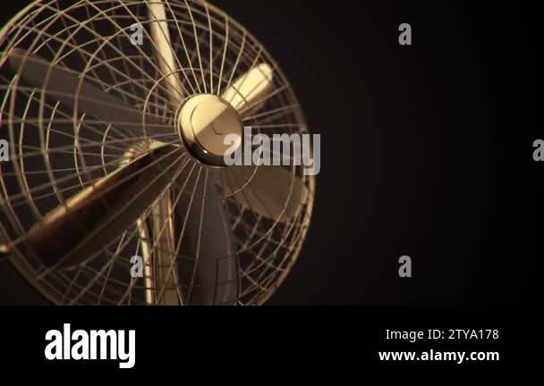 3d animation footage of rotating fan. Animation of seamless loop Stock ...