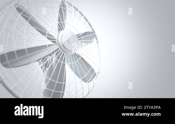3d animation footage of rotating fan. Animation of seamless loop Stock ...