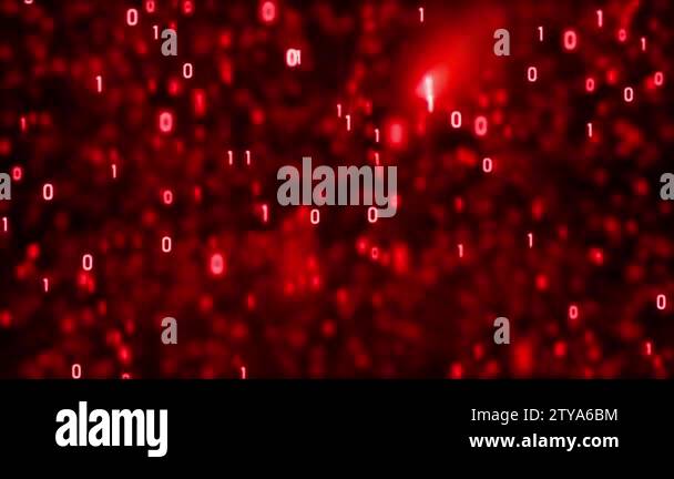 3D Rendering Abstract background flying pass through binary code 0 1 digit number element for ...