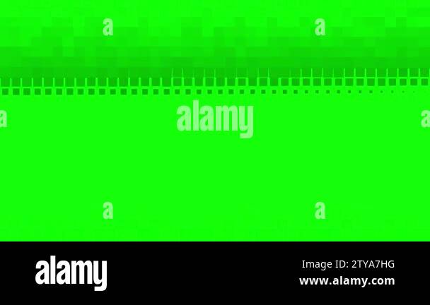 Abstract mosaic green background being covered by waves of squares of ...