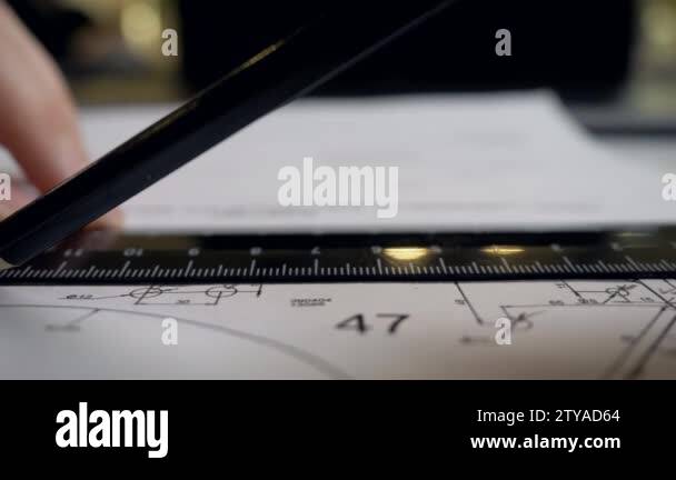 Technical drawing instruments architecture Stock Videos & Footage - HD ...