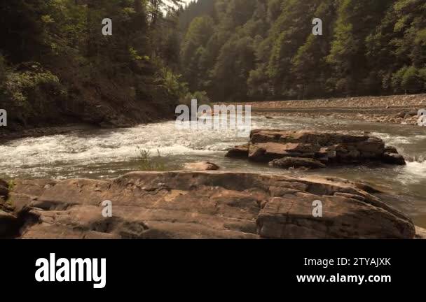 Forest river mountain landscape Stock Videos & Footage - HD and 4K ...