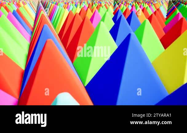 Modern colored pyramids, great design for any purposes. Technology ...