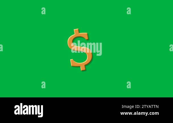 Green Screen Dollar signAnimation, Money 4k business animation success ...
