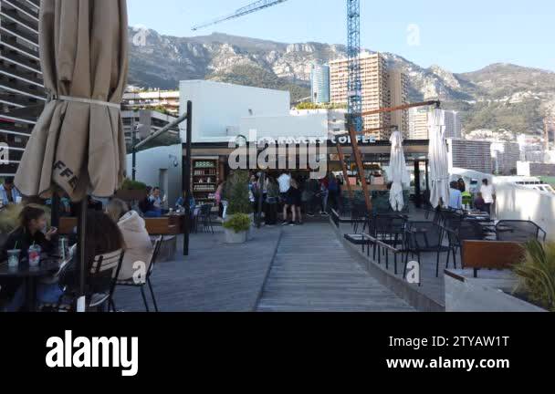 Monte-Carlo, Monaco - March 28, 2019: Starbucks Coffee On A Roof ...