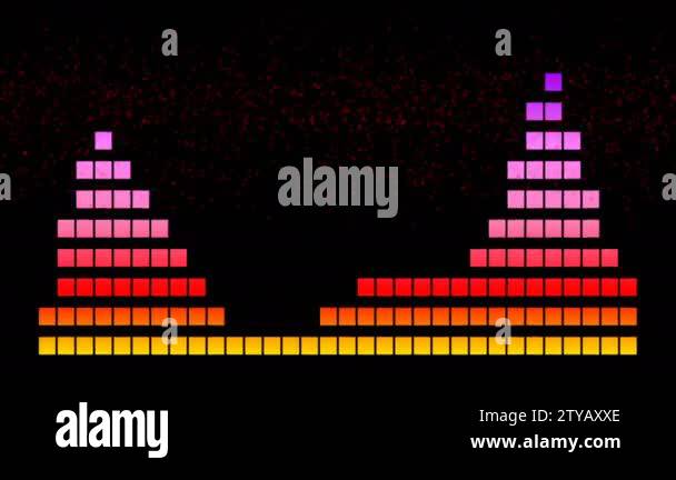 Audio Equalizer bars design sound waves animated disco graphic motion ...