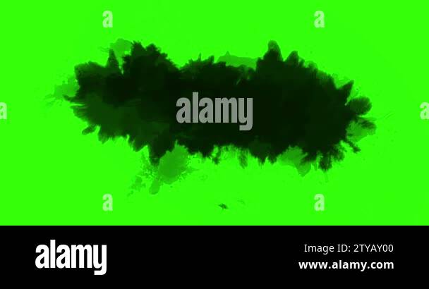 abstract paint brush stroke shape black ink splattering flowing and ...