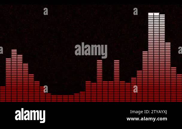 Audio Equalizer bars design sound waves animated disco graphic motion ...