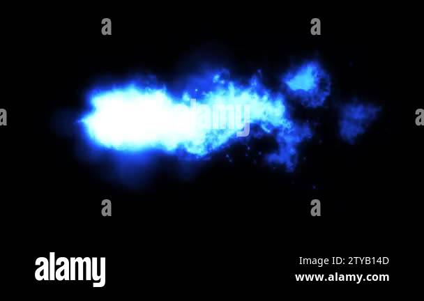 Shockwave Power Fire Meteor Loop/ Animation of a powerful fire comet ...