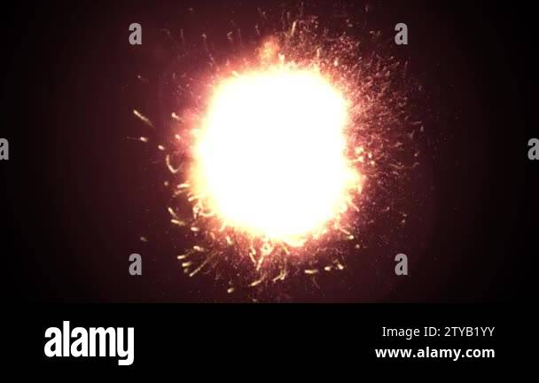Shockwave Power Fire Explosion Loop/ Animation of a powerful fire speed explosion wave effect ...