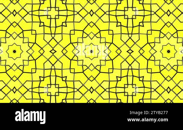 Yellow background with black stripes. animated pattern. abstract ...