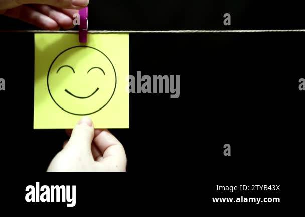 Two stickers. Emotions. On face of smile and friendly layout. On the ...