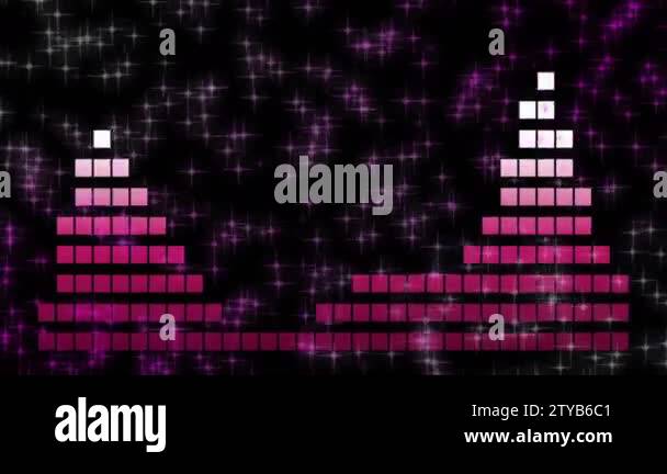 Audio Equalizer bars design sound waves animated disco graphic motion ...