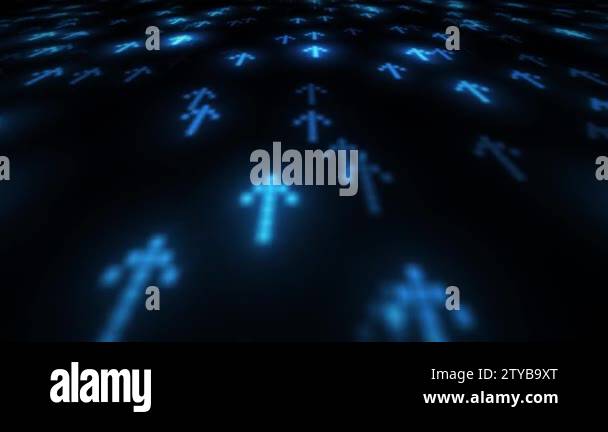3d Arrows Technology Background/ 4k animation of an abstract 3d ...