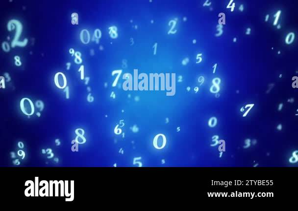 Numerology (secret knowledge about the numbers). Esoteric background with numbers. Soft focus ...