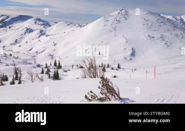 Feuerkogel winter resort is famous among the sportsmen and tourists ...