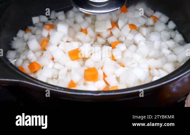 Kkakdugi - Korean Pickled Cubed Radish, Type of Kimchi Made from Diced ...