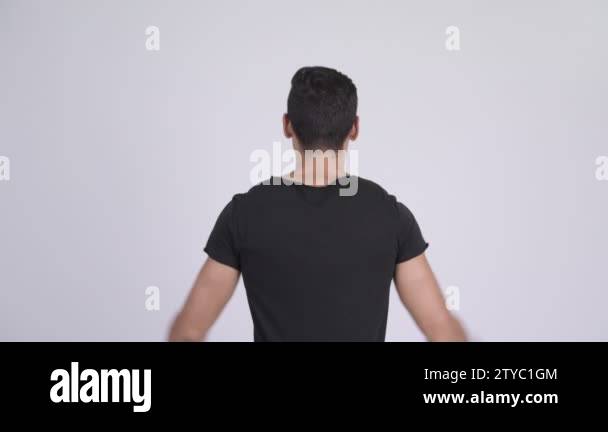 Back view young man cheering Stock Videos & Footage - HD and 4K Video ...