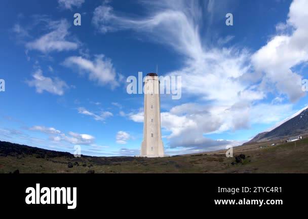 Malarrif lighthouse snaefellsnes peninsula Stock Videos & Footage - HD ...