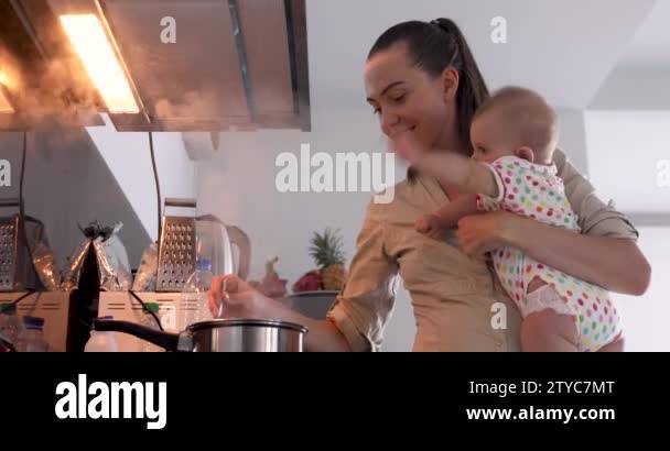 Cooking with mom stove Stock Videos & Footage - HD and 4K Video Clips ...