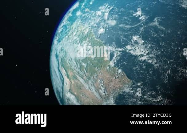 3D Rendering globe with network line spinning and orbit in the universe ...