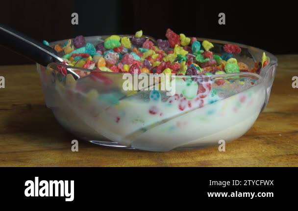 Sugary breakfast cereal Stock Videos & Footage - HD and 4K Video Clips ...