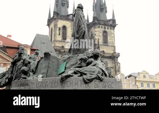 Prague old town square statue Stock Videos & Footage - HD and 4K Video ...