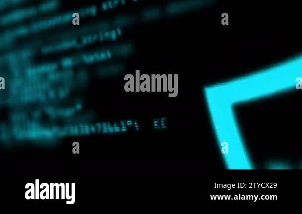 Display screen with cyber security symbols, digital protection ...